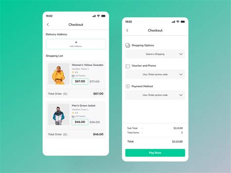 Ecommerce App Checkout Process On Behance