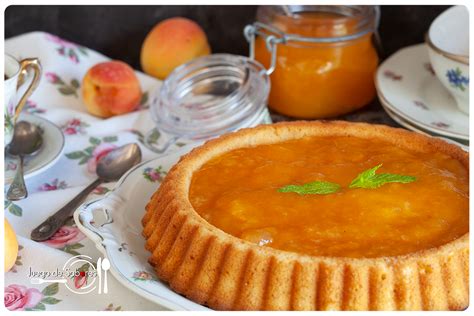 Juego De Sabores Tarta De Albaricoques Con Mermelada