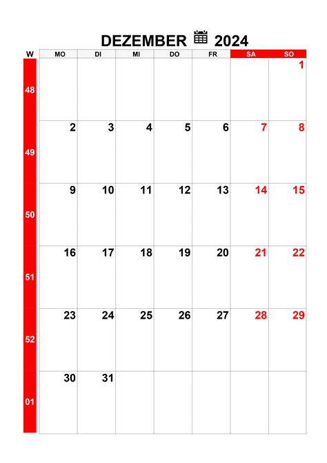 Kalender Dezember 2024 Kalender Su