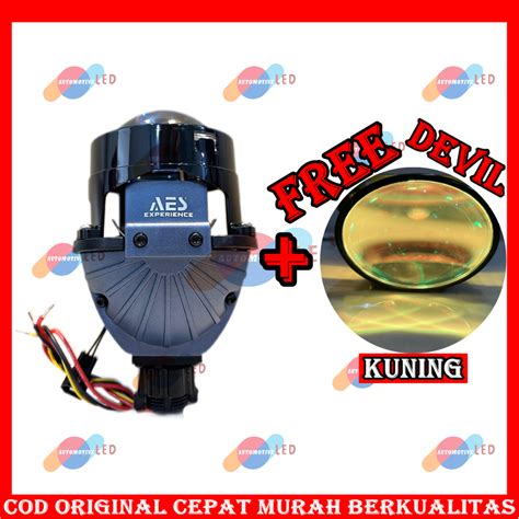 Jual ORIGINAL LAMPU PROJECTOR BILED TURBO SE 1 WARNA AES 2 5 INCHI
