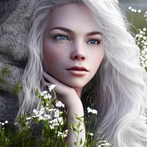 Closeup Portrait Of Elsa Jean Standing By A River In The Spring