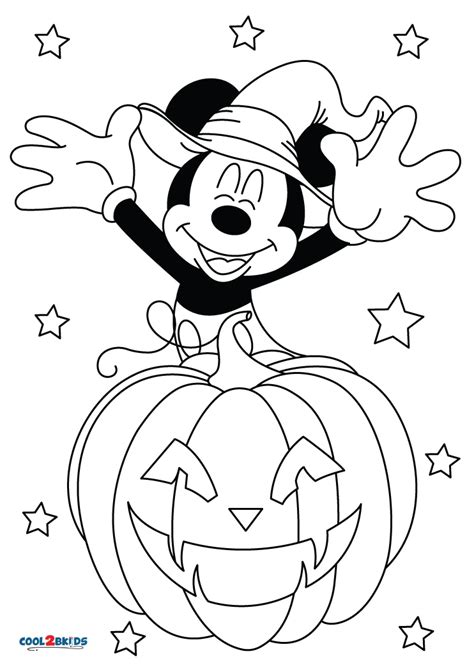 Coloriages Halloween Mickey Mouse Coloriages Gratuits à Imprimer