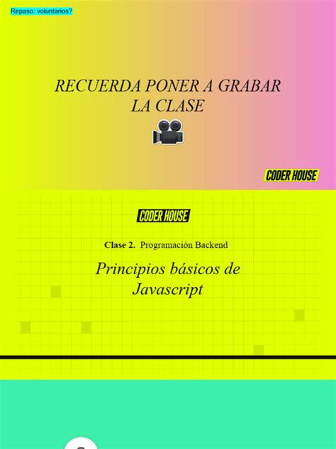 clase 2 principios básicos de javascript pdf constructor programación orientada a objetos