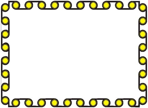 Flower Border Clip Art Library