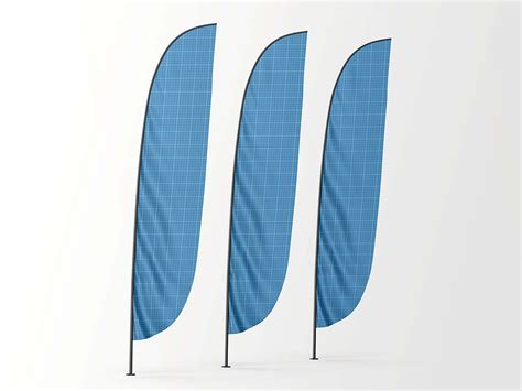 Free Feather Flag Mockup Psd