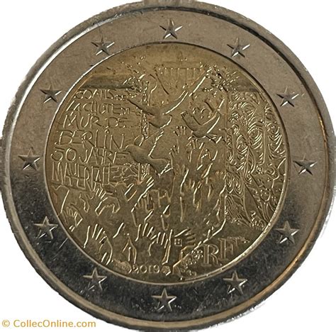 2 Euros 30e Anniversaire De La Chute Du Mur De Berlin Dans