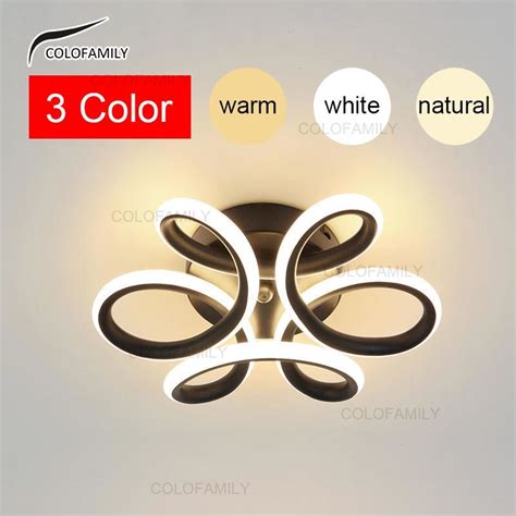 3 cores em 1 luz Luminária De Teto Led Decoração Minimalista Moderno