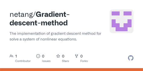 github netang gradient descent method the implementation of gradient descent method for solve