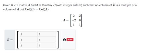 given 3 x 2 matrix a find 3 x 2 matrix b with