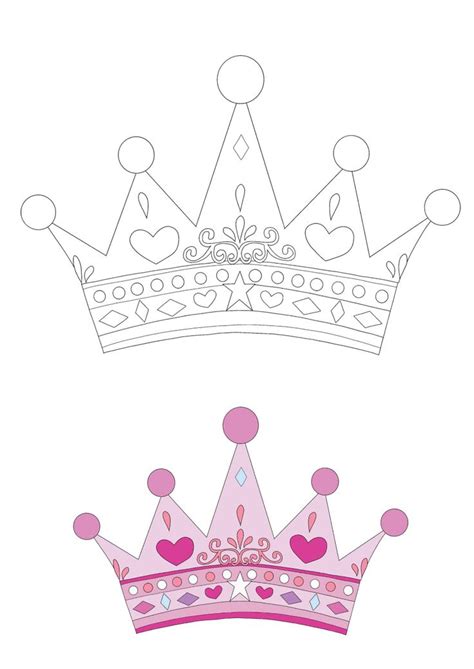 Princess Crown Coloring Pages Free Coloring Sheets