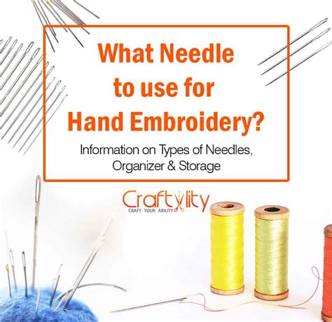What Needle To Use For Hand Embroidery 8 Best Types To Choose From