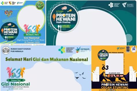 15 Twibbon Hari Gizi Nasional 2023 Desain Terbaru Dan Aestetik Cocok