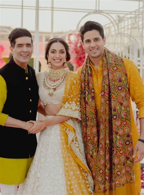 Sidharth Malhotra And Kiara Advani Haldi Pictures Indian Wedding