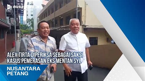 Alex Tirta Diperiksa Sebagai Saksi Kasus Pemerasan Eks Mentan SYL YouTube