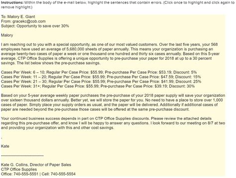 Solved Instructions Within The Body Of The E Mail Below Chegg