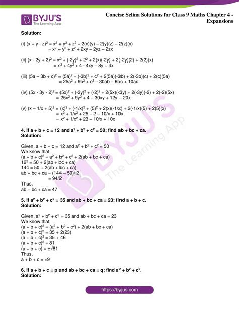selina solutions class 9 concise maths chapter 4 expansions download free pdf