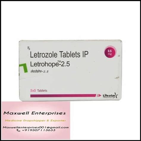 Letrozole Letrozol 2 5mg Tablet For Personal Packaging Type Blister