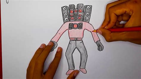 How To Draw Titan Speakerman From Skibidi Step By Step YouTube
