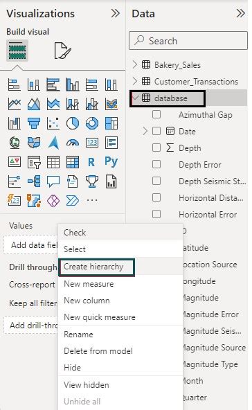 power bi hierarchy definition examples how to create and use