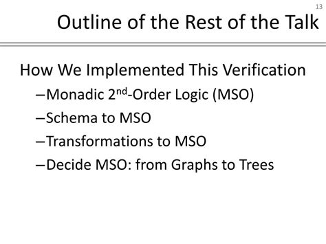 ppt graph transformation verification using monadic 2 nd order logic powerpoint presentation