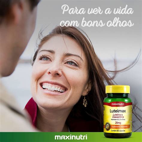 Luteimax Luteína Zeaxantina 20mg 2x60 Cápsulas Maxinutri R 49 99
