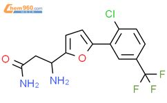 3 Amino 3 5 2 Chloro 5 Trifluoromethyl Phenyl Furan 2 Yl Propanamide
