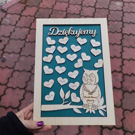 Pamiątkowe drzewko ze sklejki Sklep Ozdobniczek