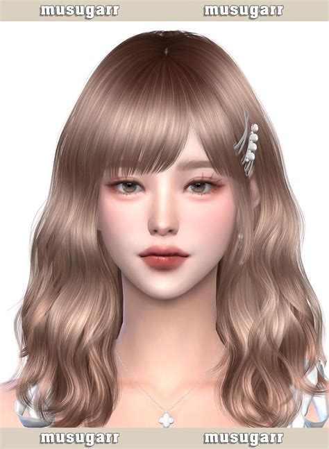 Nicola Early Access Musugarr X Maamuang Sims Hair Sims Sims