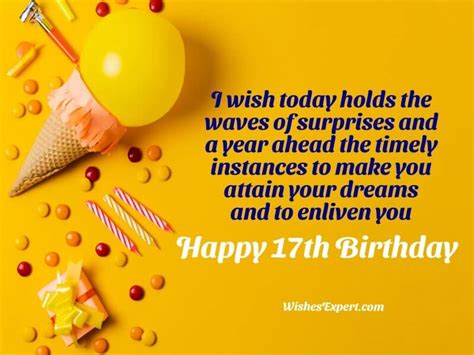 Happy 17th Birthday Wishes And Quotes With Images