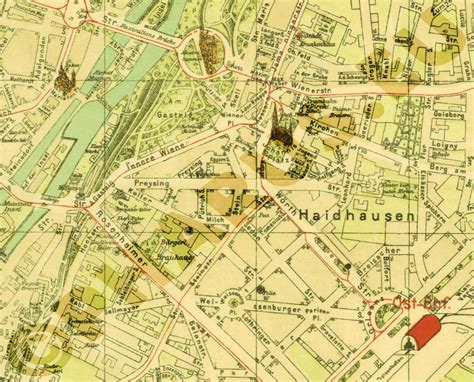 Pharus Pharus Historischer Stadtplan München 1923 Kleine Ausgabe