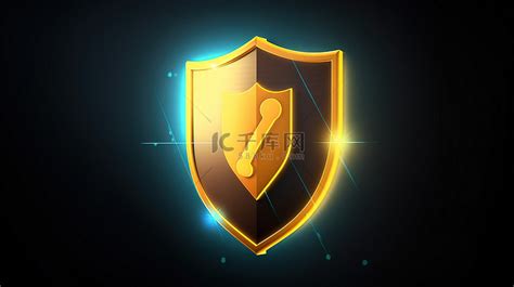 3D 盾牌图标的插图带有复选标记是安全和保护的象征背景图片免费下载 海报banner 高清大图 千库网 图片编号6719009