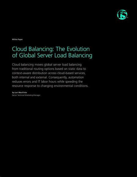 pdf cloud balancing the evolution of global server load balancing dokumen tips