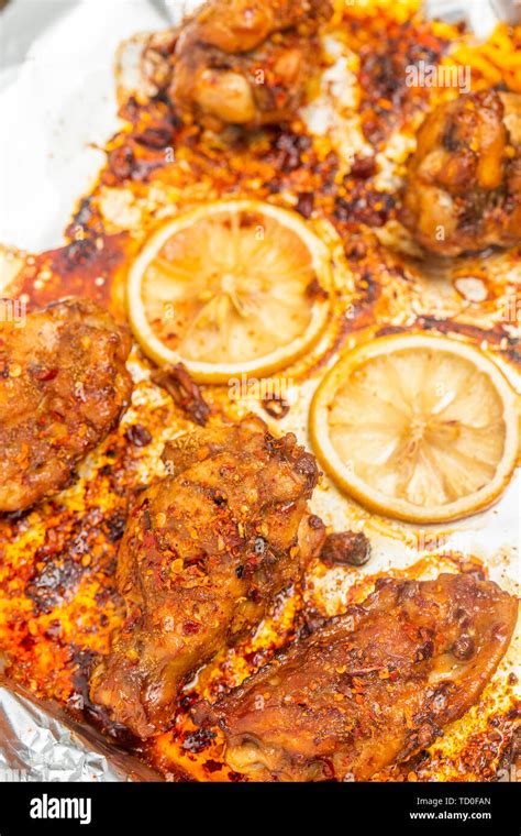 Grilled Chicken Wings Stock Photo Alamy