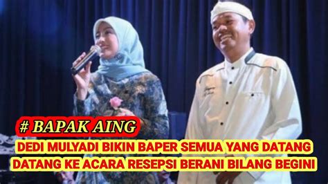 Karena Kang Dedi Mulyadi Acara Resepsi Pernikahan Jadi Heboh Dedi