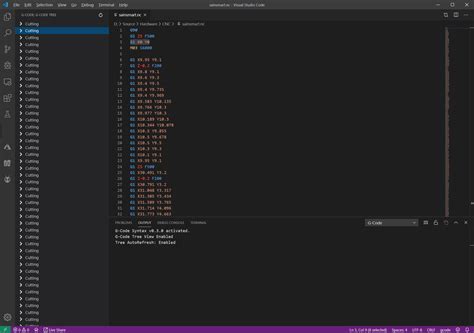 outline view not useful shows a node for every line · issue 6 · appliedengdesign vscode gcode