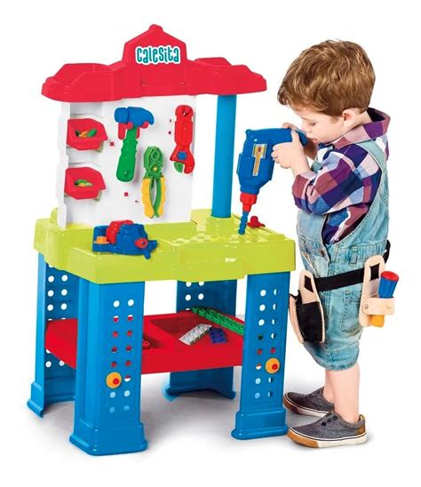 Kit Ferramentas Bancada Brinquedo Oficina Infantil Calesita