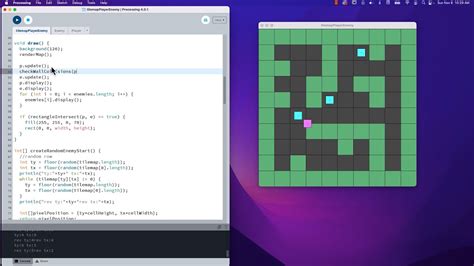 programming a tilemap in processing with wall collisions youtube