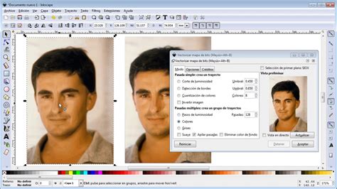 20 2 Tutorial de Inkscape Vectorización automática de un objeto con