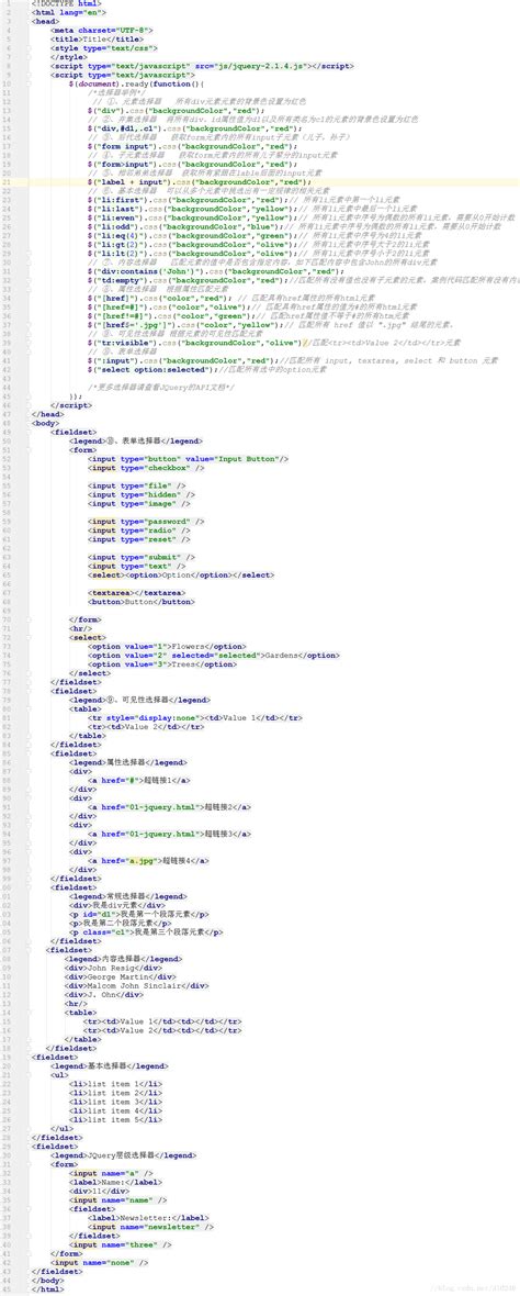 前端技术（jquery）学习笔记（一）jquery文档准备就绪事件、jquery事件处理、jquery对象与dom对象的、jquery取值 jquery的文档就绪是在页面加载完毕之前执行的 为