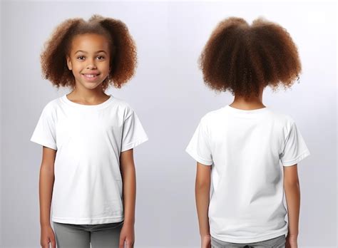 Camiseta Infantil Branca Menina Frente Verso Imagens Download Grátis