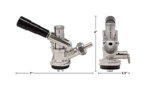 Kegco KC KT86S L Acoplador Para Grifo De Barril Color Negro Amazon