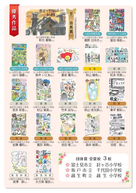 令和4年度税に関する絵はがきコンクール入賞作品 公益社団法人川越法人会