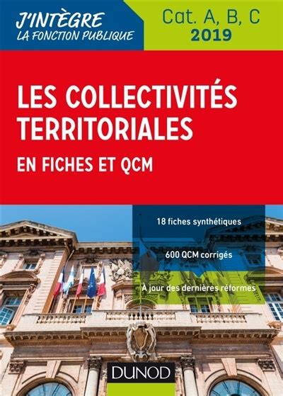 Les collectivités territoriales en fiches et QCM 2019 catégories By