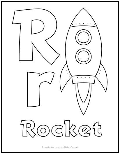 Alphabet Letter R Coloring Page Print It Free