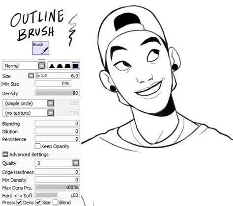 Paint Tool Sai Lineart Brush Settings Plmnude