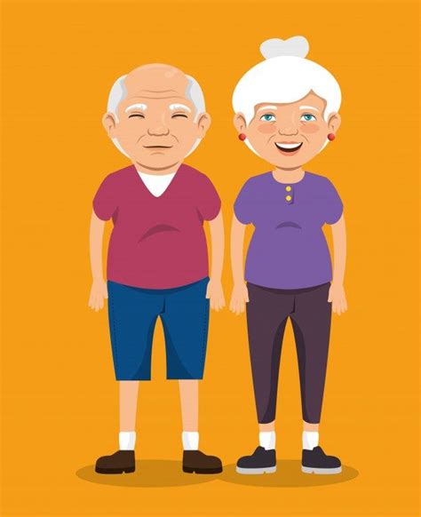 Abuelos Con Ropa Deportiva Free Vector Freepik Freevector Caracter