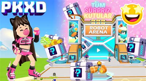 PK XD ROBOT ARENA GÜNCELLEMESİ 5 ADET SÜRPRİZ KUTUNUN YERİ PK XD