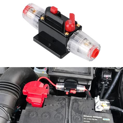 Fusible De Bater A De Coche 24V 12V 60A 100A Reinicio Autom Tico