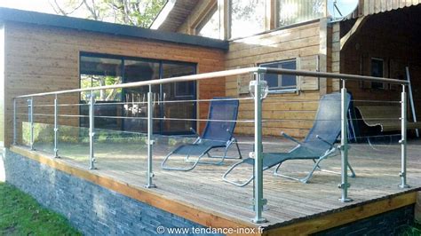 Garde Corps Verre C Bles Et Bois Main Courante Bois Ip