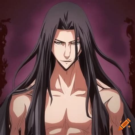 Anime Artwork Of A Male Character From Bleach With Long Hair On Craiyon